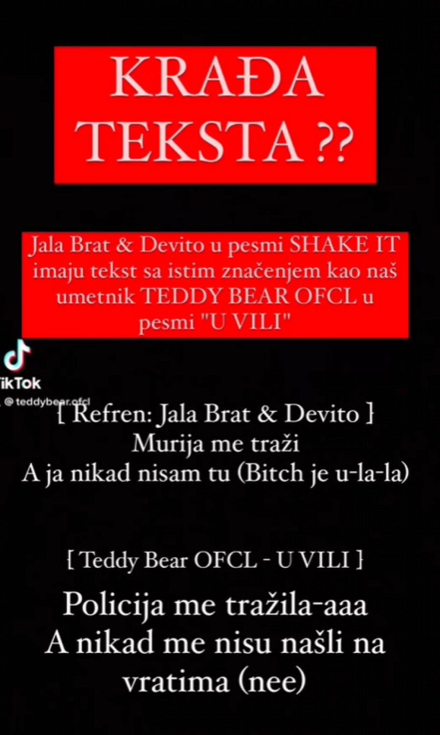 SKANDALČINA: Devito i Jala Brat optuženi za krađu teksta? Srpski reper ...