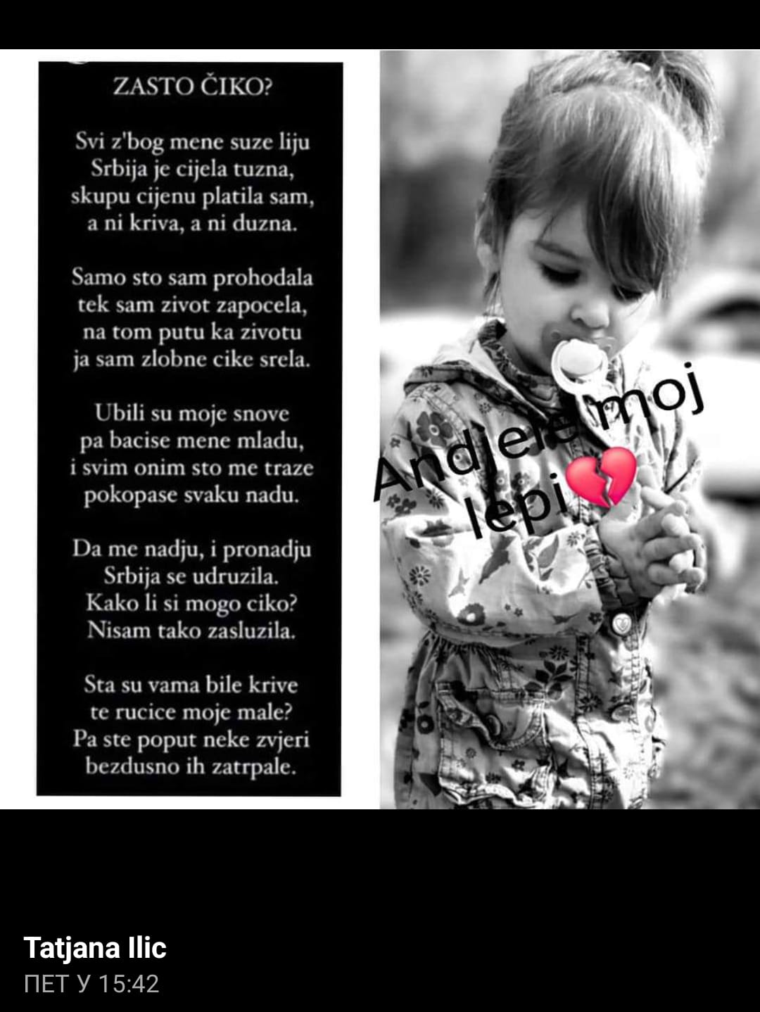 "UBILI SU MOJE SNOVE, PA BACIŠE MENE MLADU" Potresno oglašavanje bake ubijene Danke Ilić tera ...
