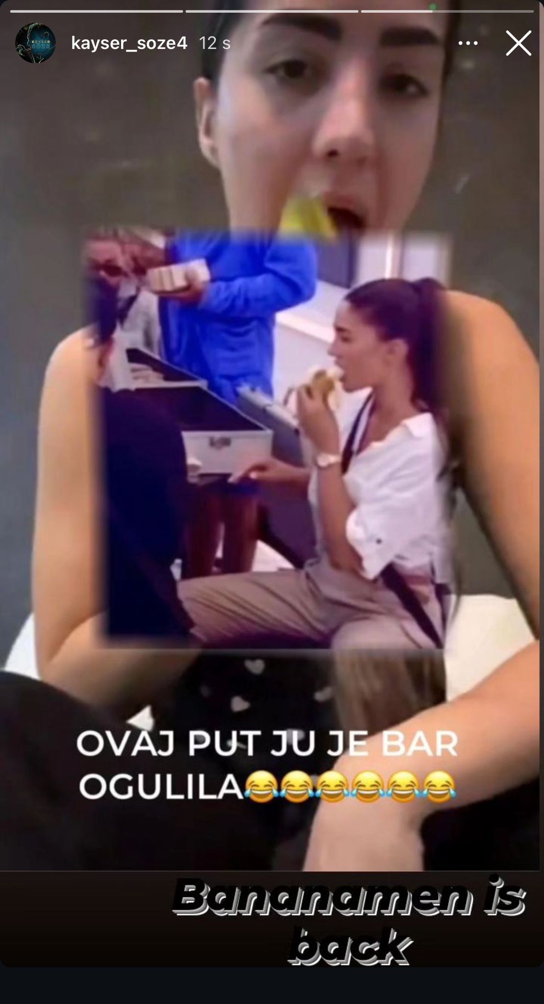 Andjela Djuričić opet GURA BANANU!Predmet sprdnje