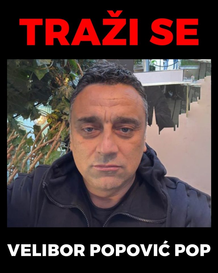 TRAŽI SE VELIBOR POPOVIĆ POP